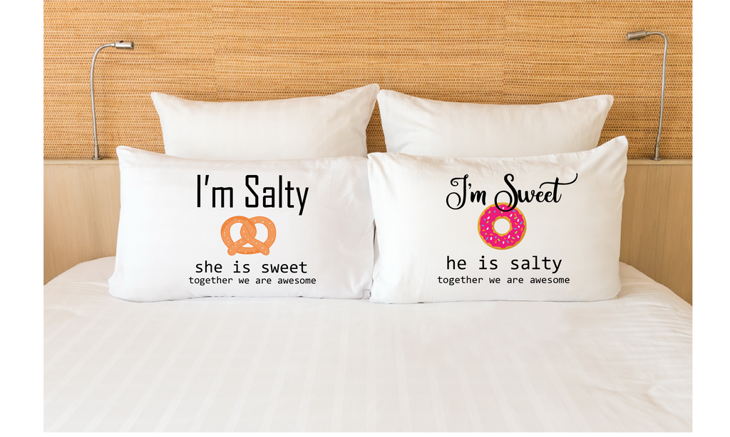 Salty and Sweet Couples Pillowcases Gift – Matchizz